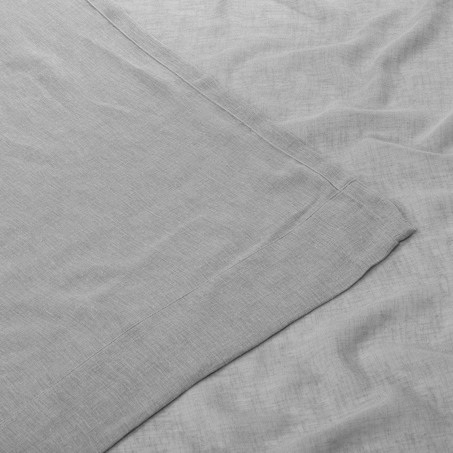 Nickel Textured Faux Linen Sheer Curtain Nickel Textured Faux Linen Sheer Curtain